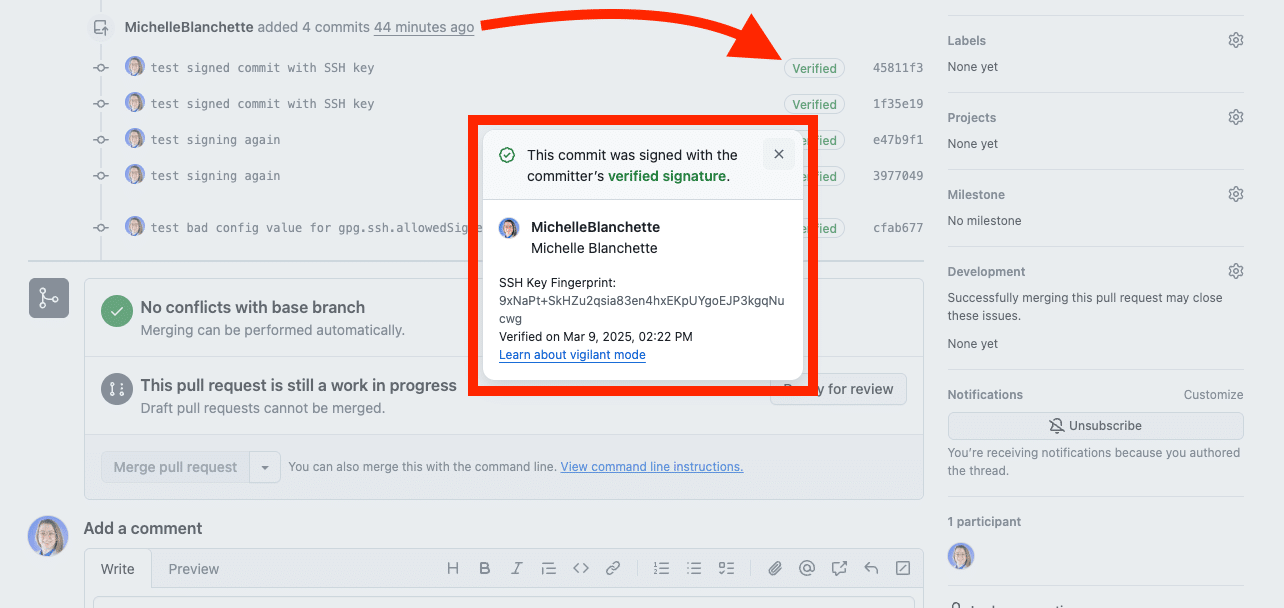How to Configure Verified Commits on GitHub Using SSH Keys